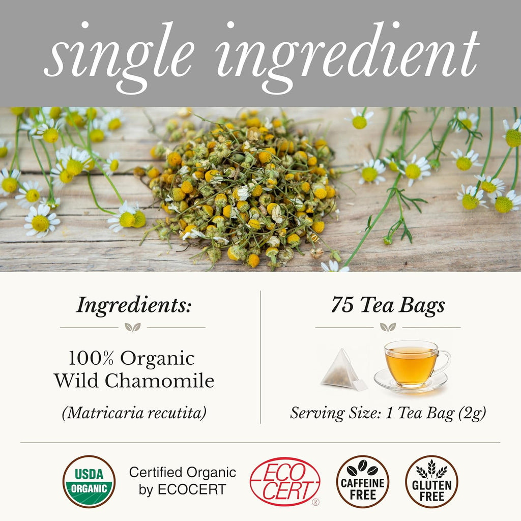 aromatic chamomile tea for calming