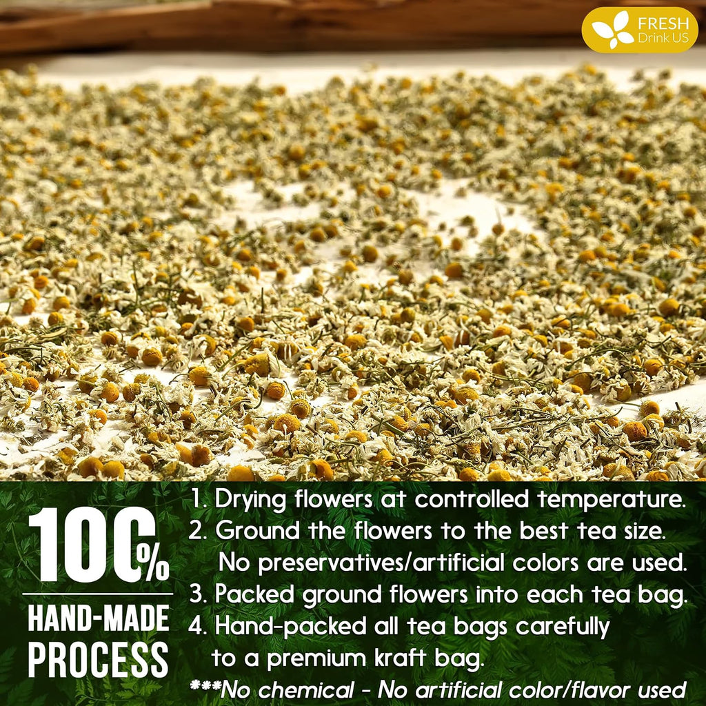 aromatic chamomile tea for calming