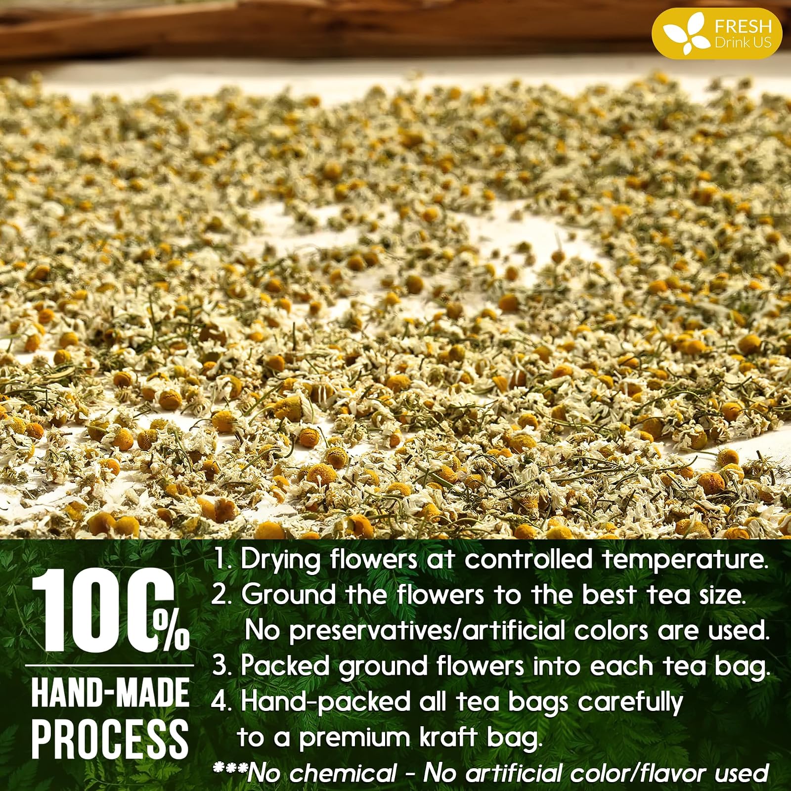 aromatic chamomile tea for calming