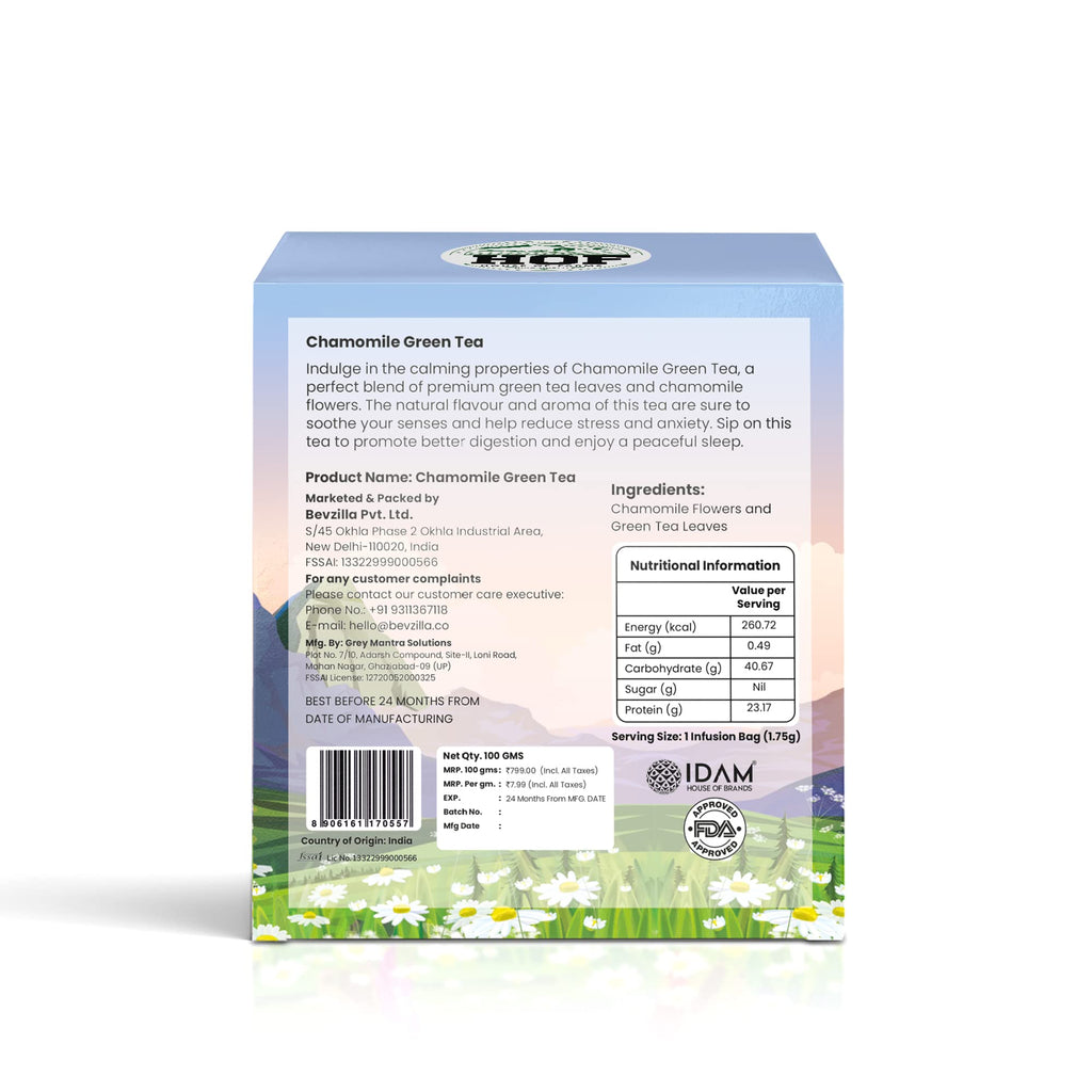 aromatic chamomile tea for stress relief