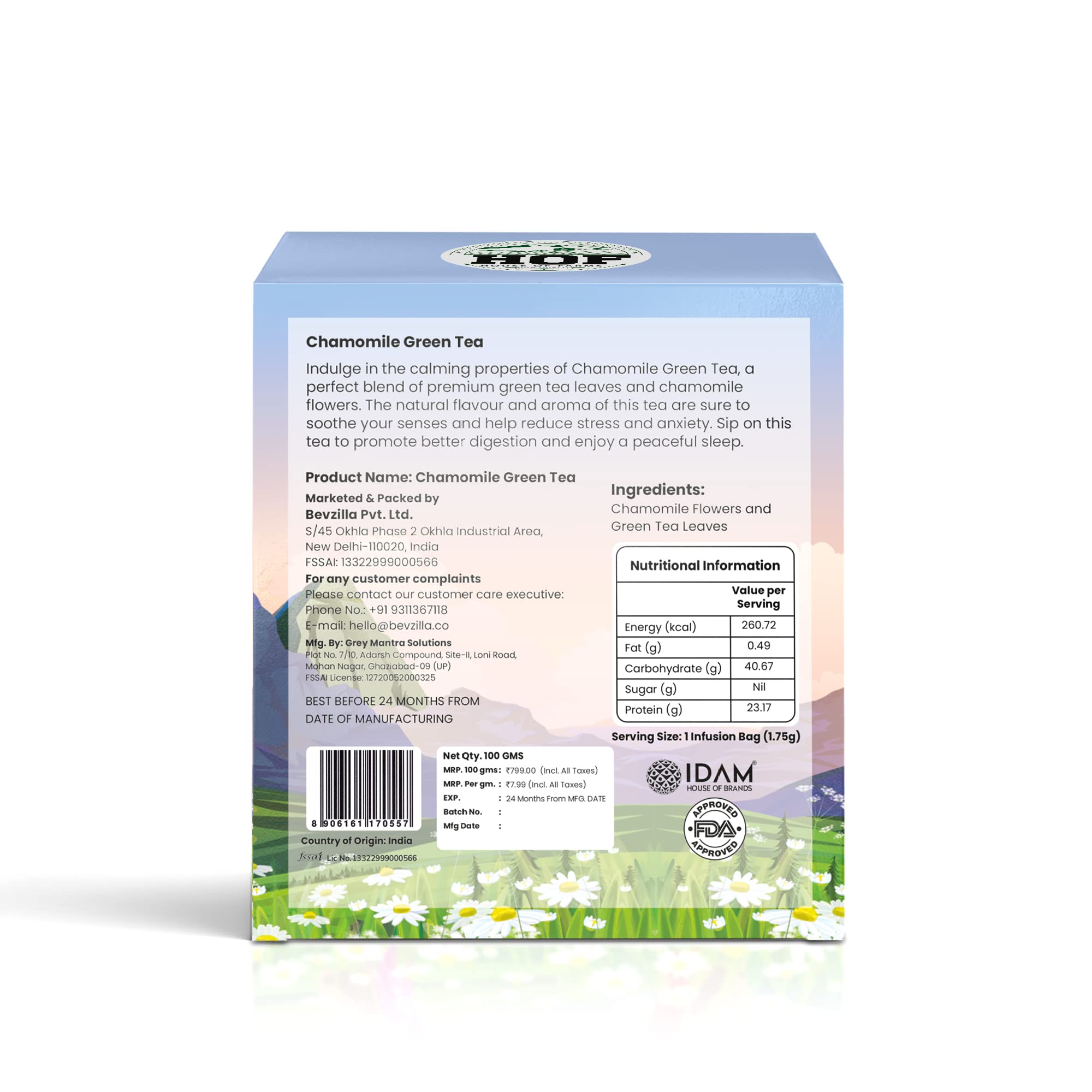 aromatic chamomile tea for stress relief