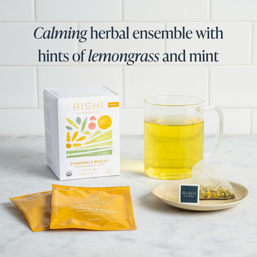 aromatic chamomile tea for wellness