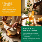 aromatic chamomile tea with citrus notes