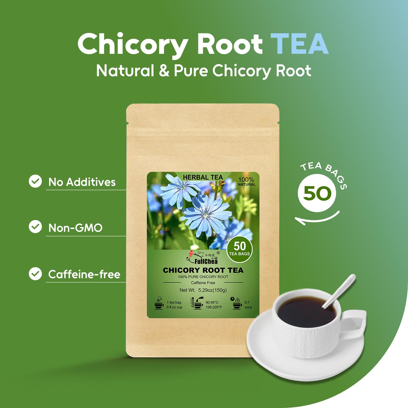 aromatic chicory root tea blend