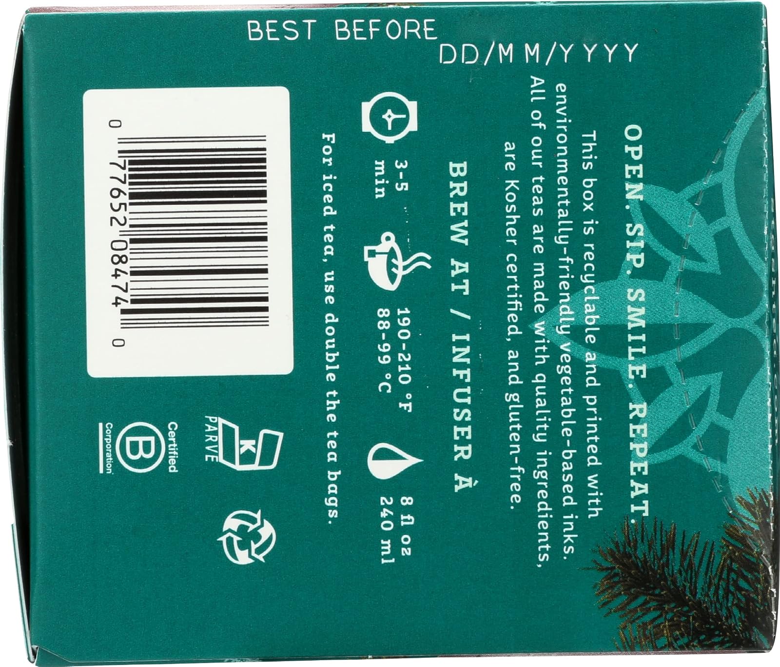 aromatic Christmas Eve tea experience