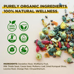aromatic dandelion wolfberry infusion
