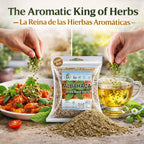 aromatic dried basil for cooking and tea