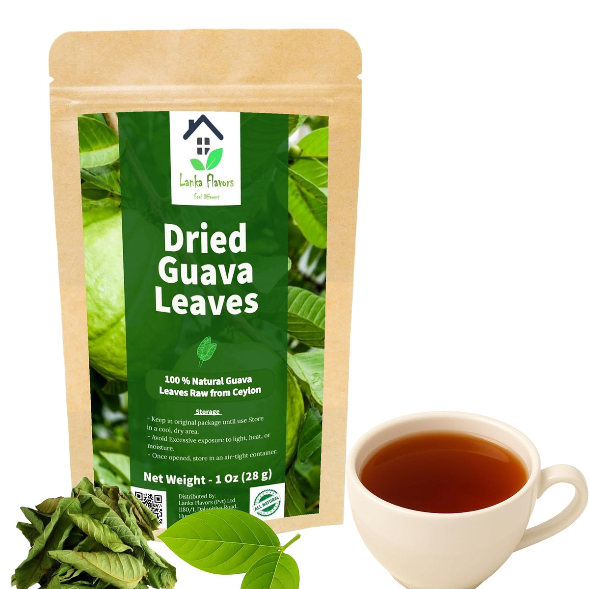 aromatic dried guava leaves beverage
