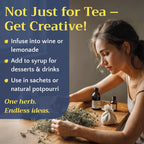 Aromatic dried herb tea experience