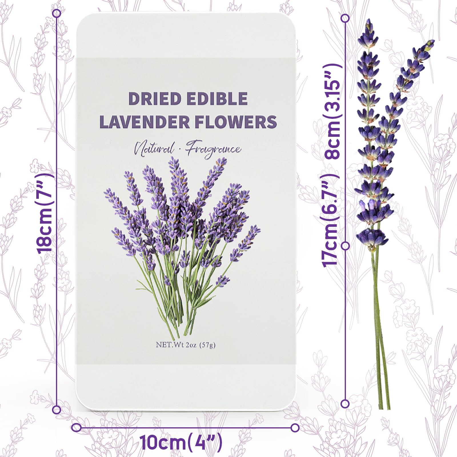 aromatic dried lavender for culinary use