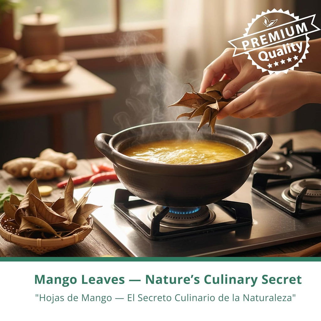 aromatic dried mango leaf beverage