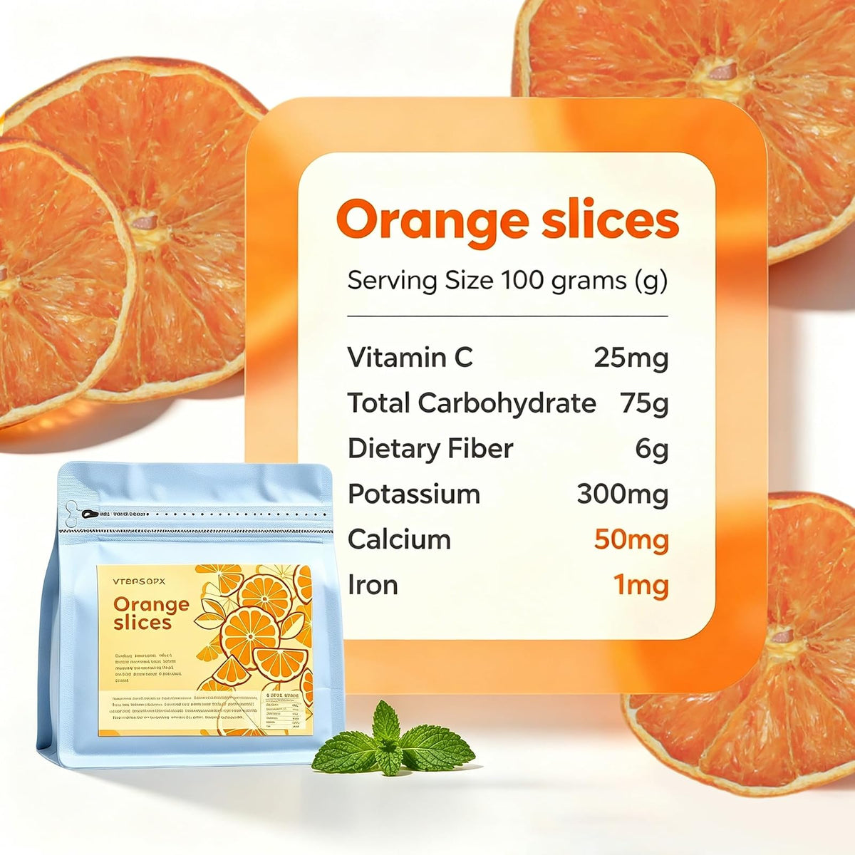 aromatic dried orange slices for infusion