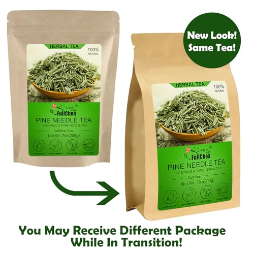 aromatic dried pine needle tea