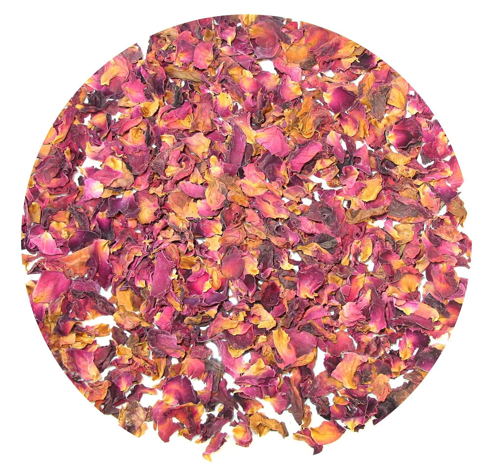 aromatic dried rose petals for tea