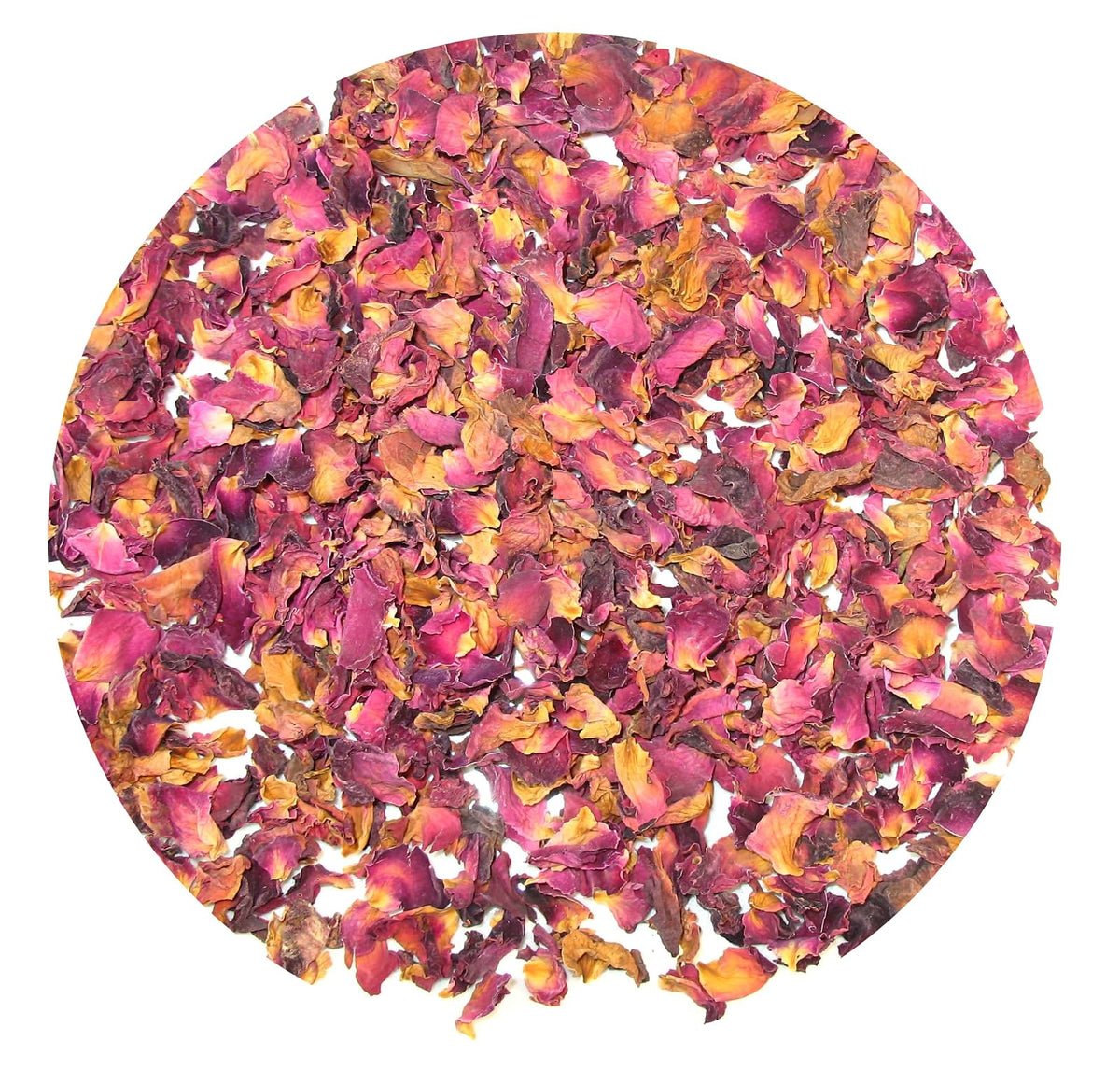 aromatic dried rose petals for tea