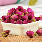 aromatic dried rosebud tea