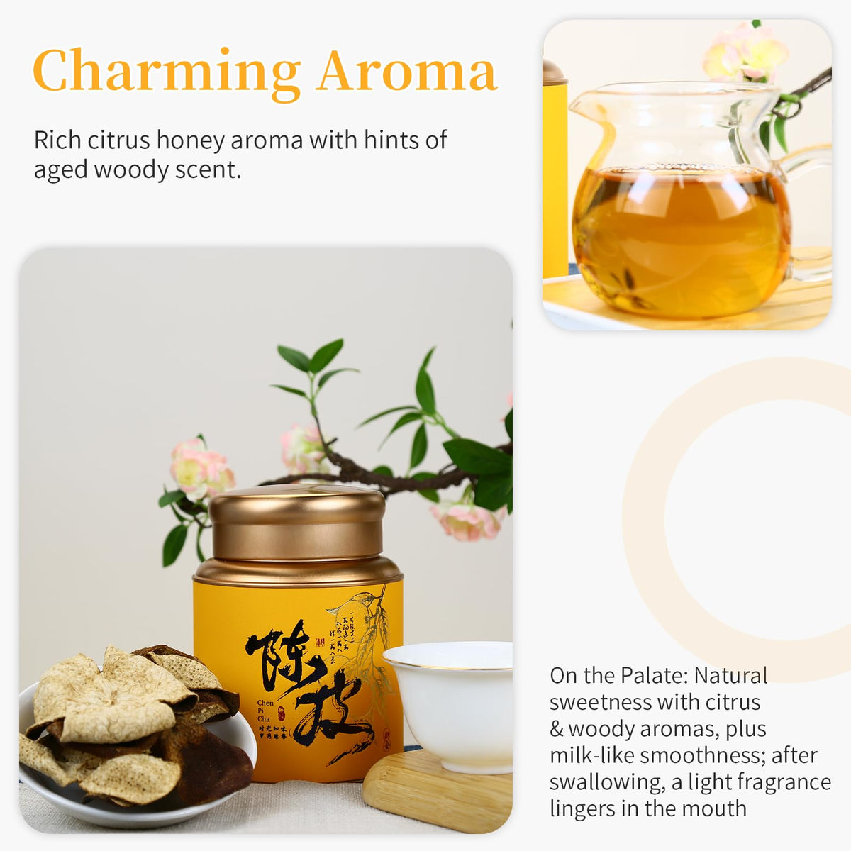 aromatic dried tangerine peel infusion