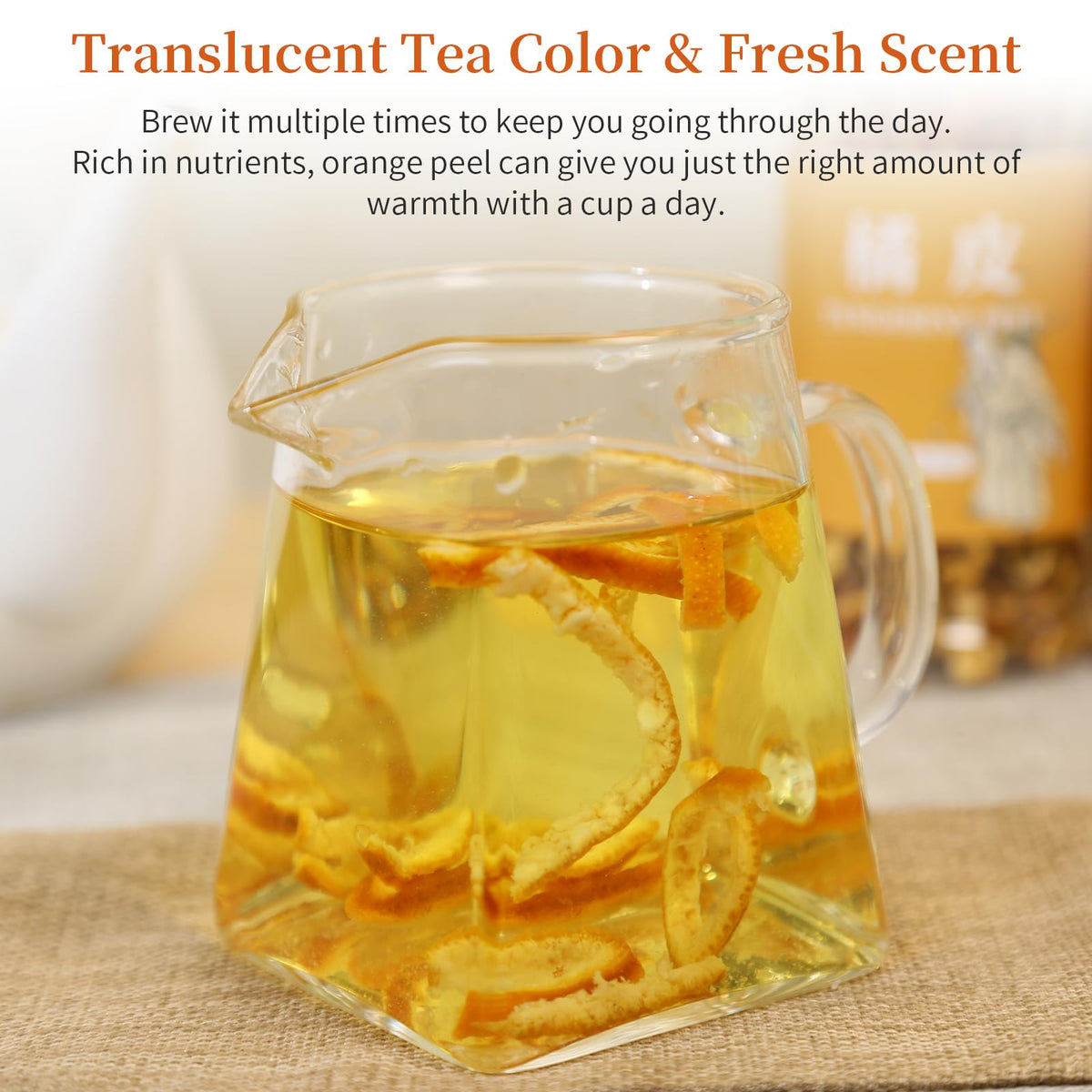 Aromatic dried tangerine peel spice
