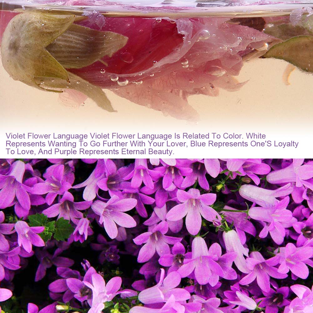 aromatic dried violets for tea