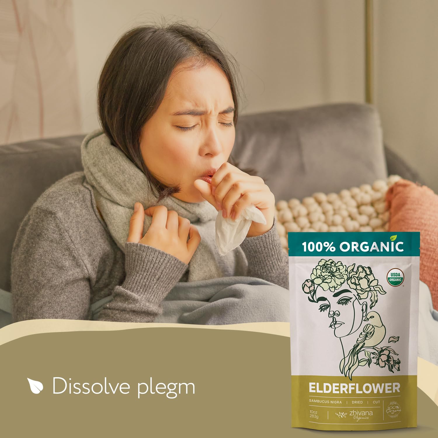 aromatic elderflower herbal detox
