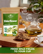 aromatic elderflower tea for wellness