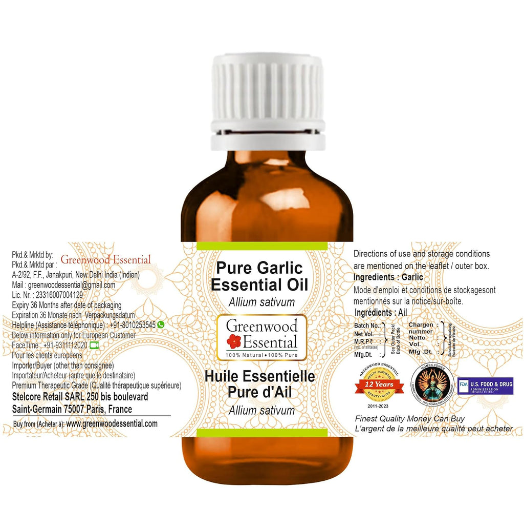 aromatic garlic oil for wellness