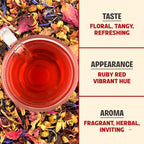 aromatic ginger and hibiscus tea