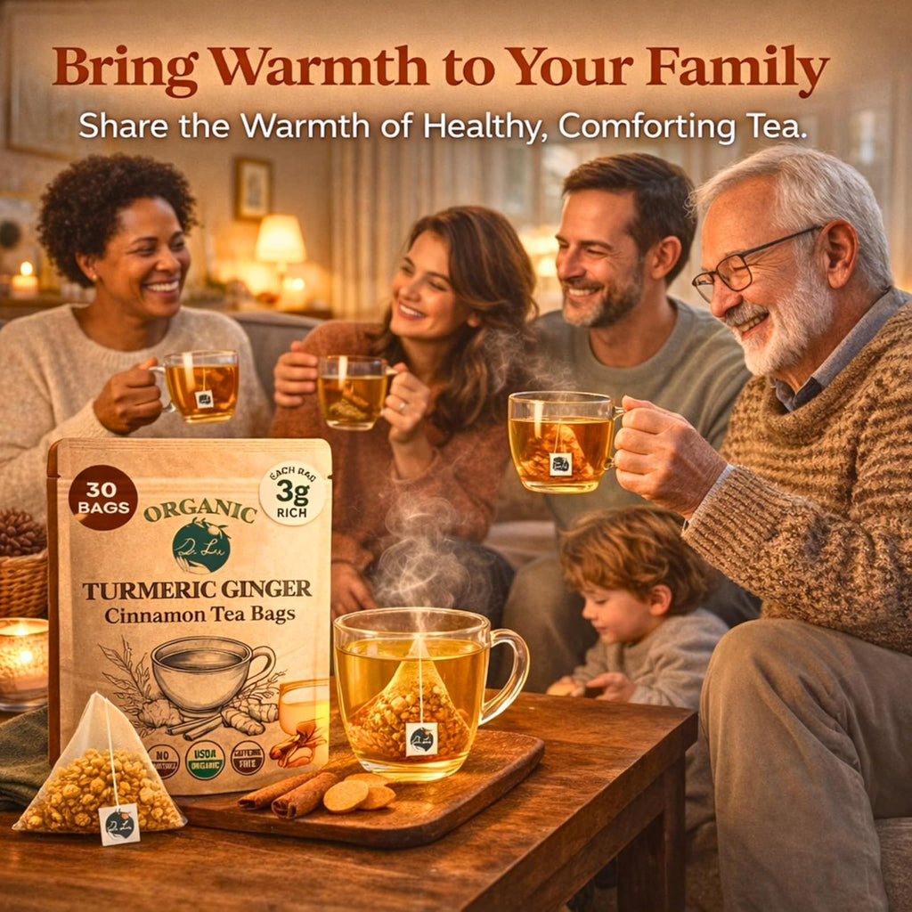 aromatic ginger cinnamon tea bags