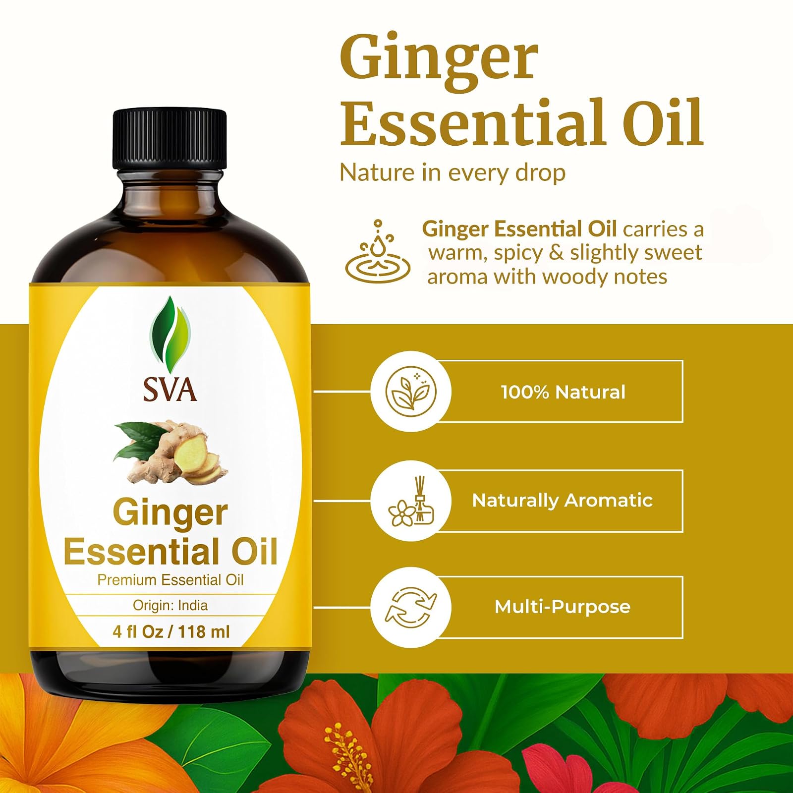 aromatic ginger essential oil benefits