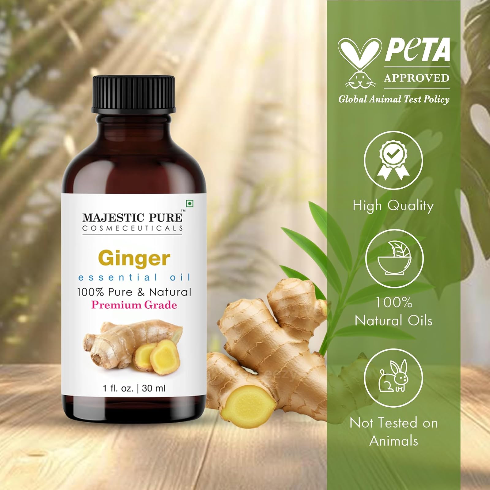 aromatic ginger essential oil for relaxation