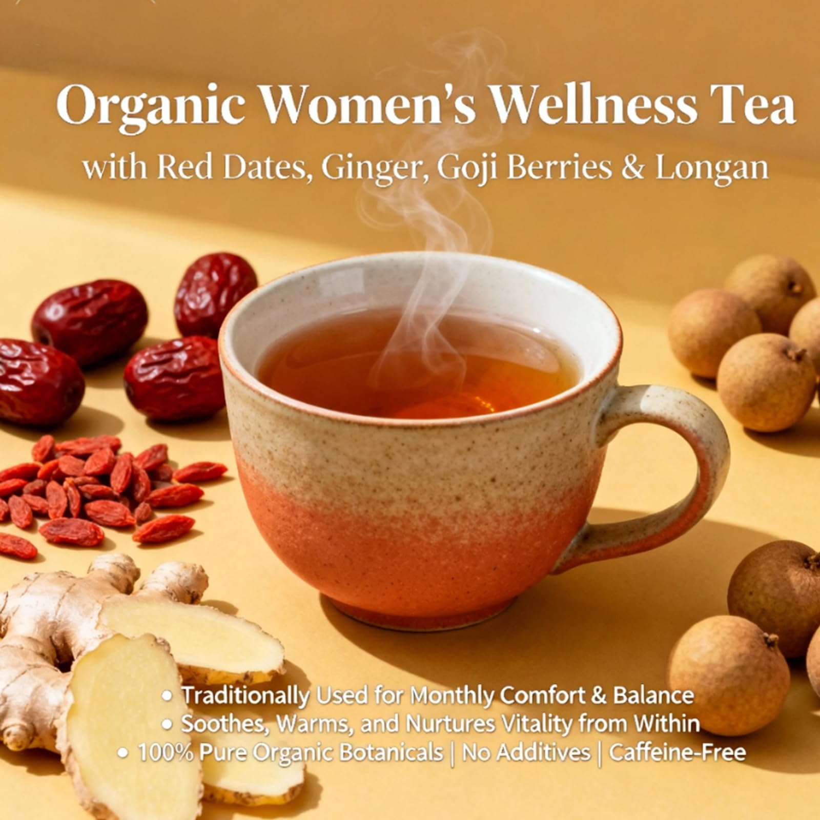 aromatic ginger herbal tea blend