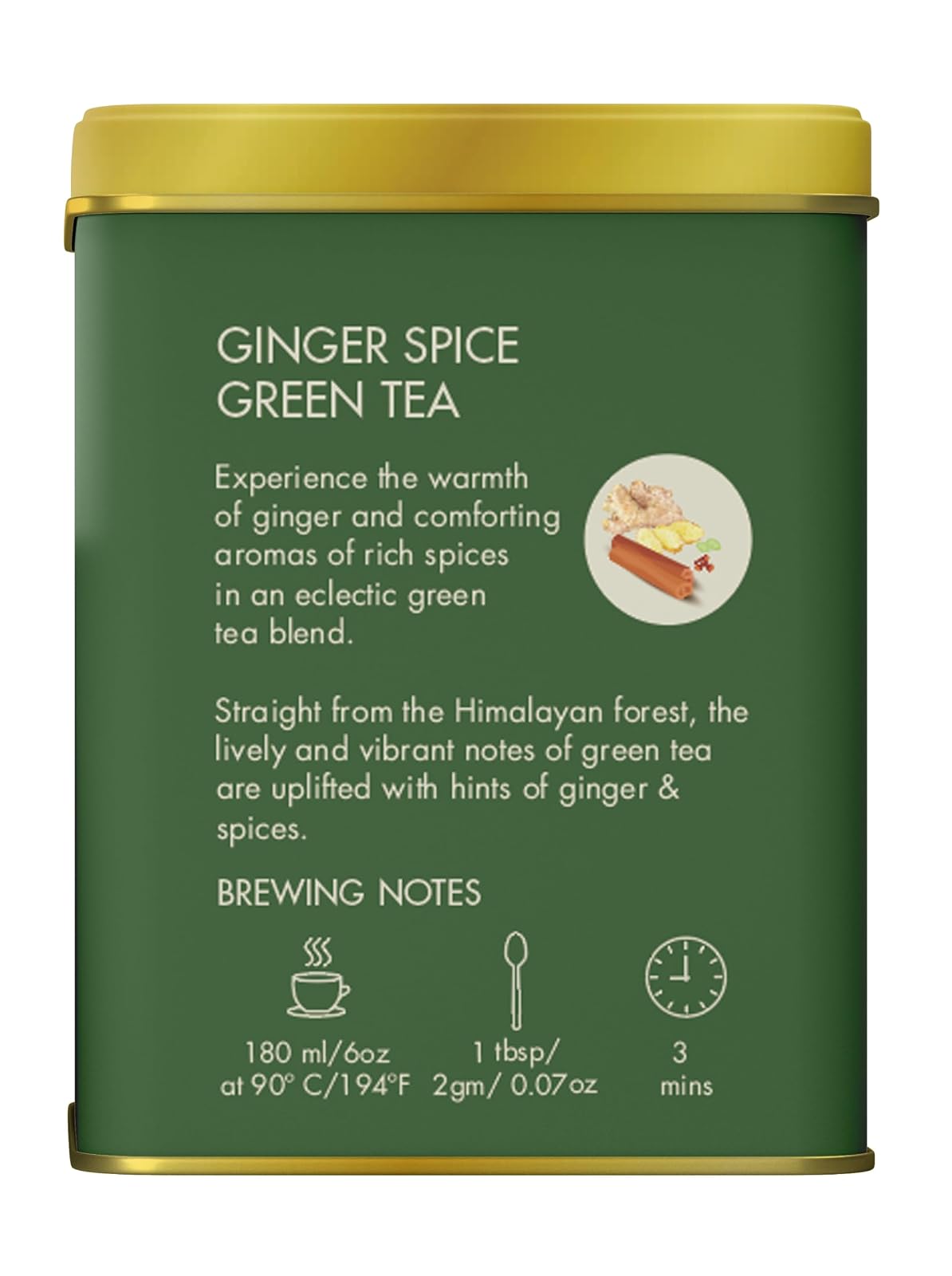 aromatic ginger spice herbal tea blend