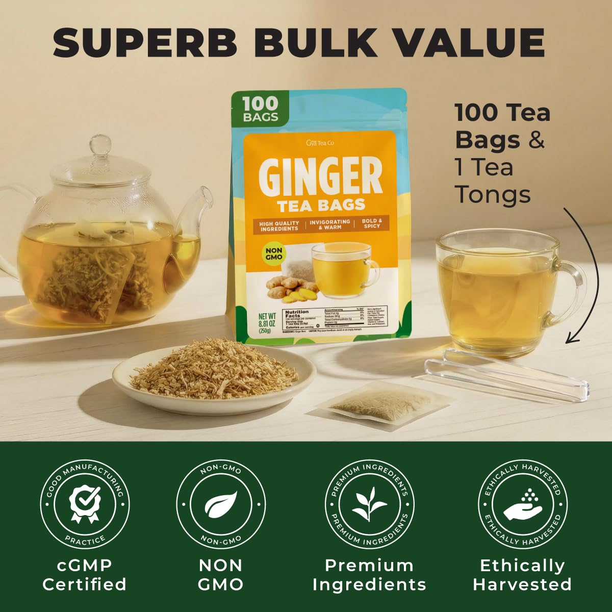aromatic ginger tea for cold relief