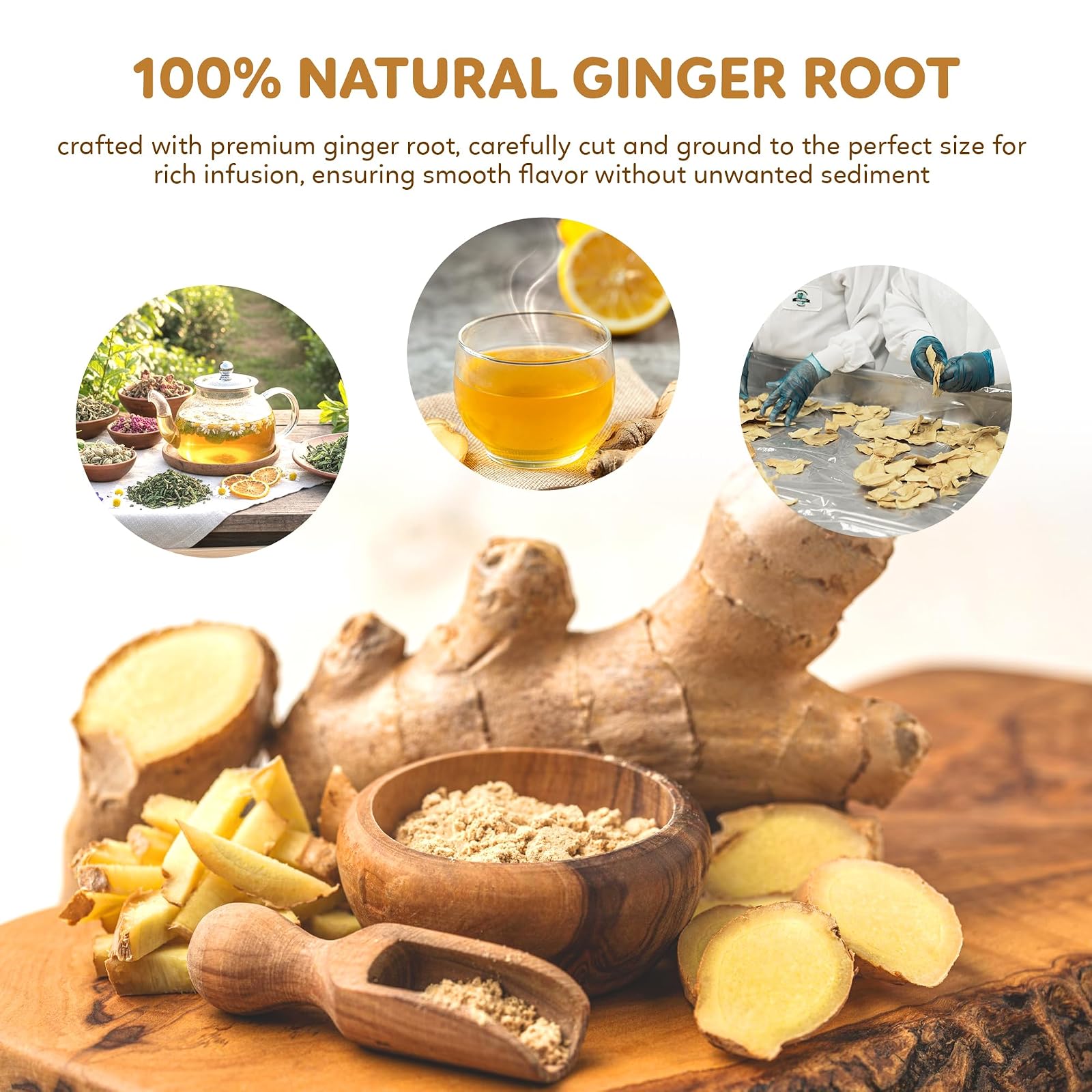 aromatic ginger tea for wellness
