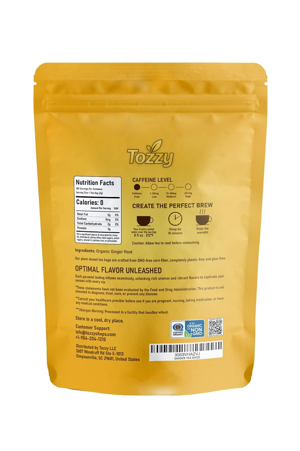 aromatic ginger tea for wellness