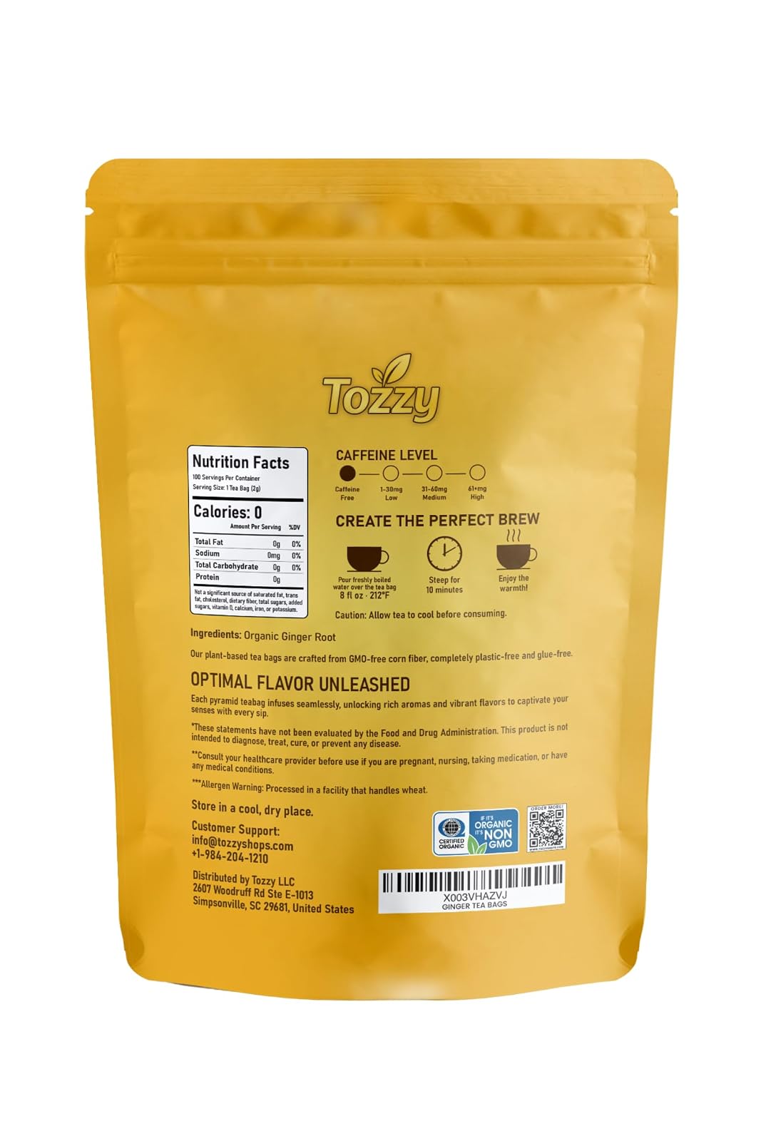 aromatic ginger tea for wellness