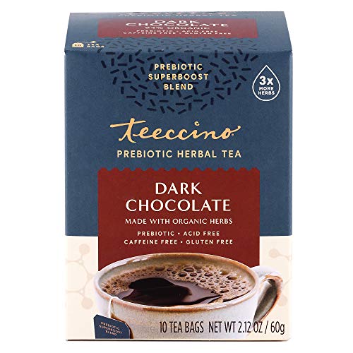 aromatic ginger tea with dark chocolate