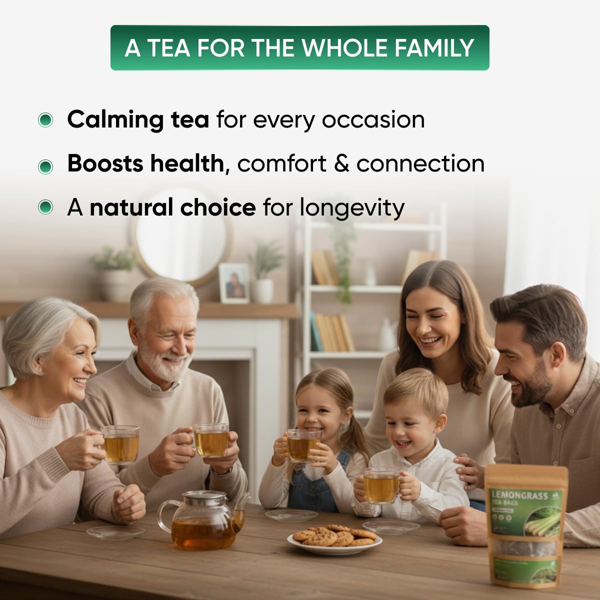 aromatic ginger tea with lemongrass notes