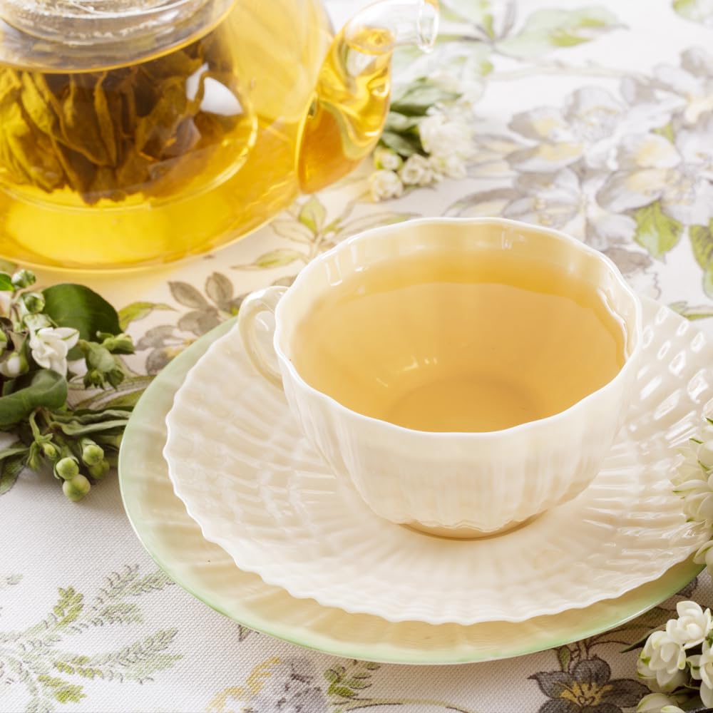 aromatic green tea bags with jasmine
