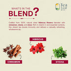 aromatic green tea with hibiscus