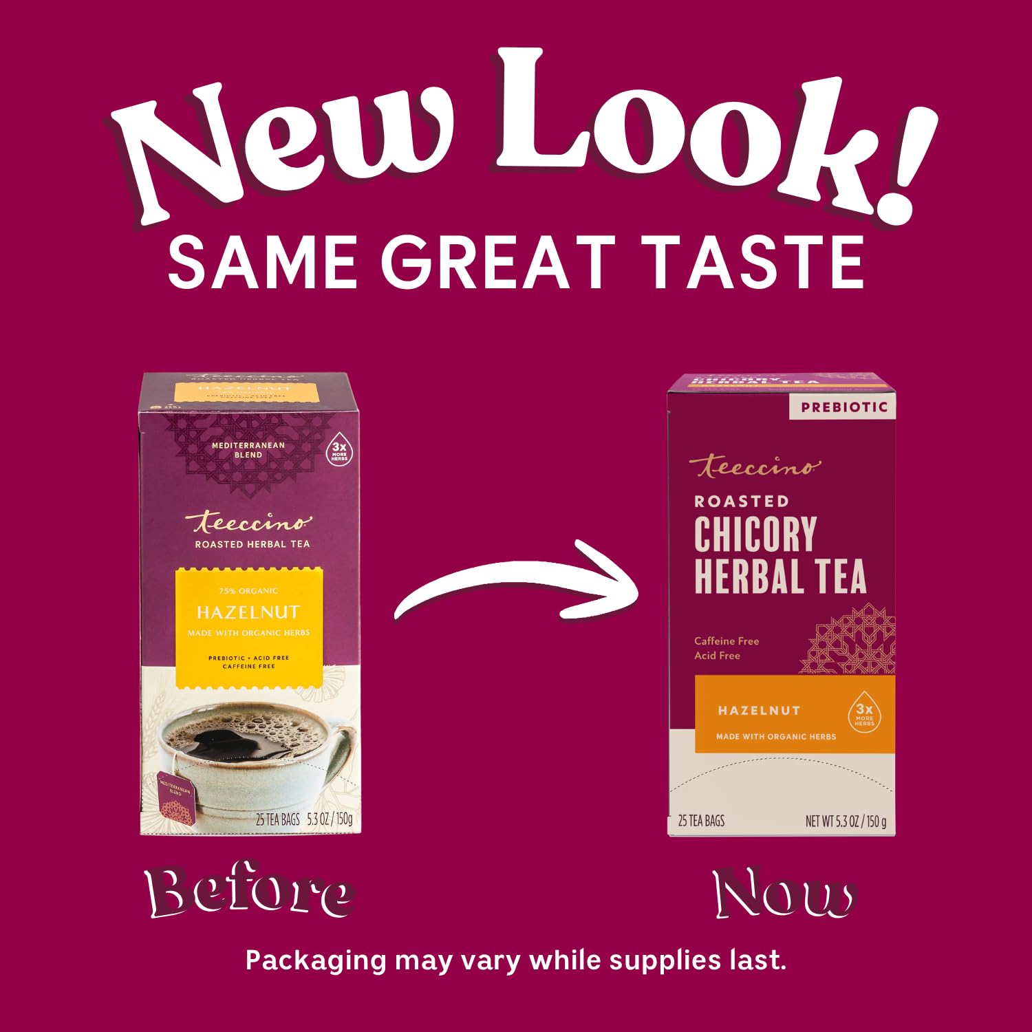 aromatic hazelnut herbal tea blend