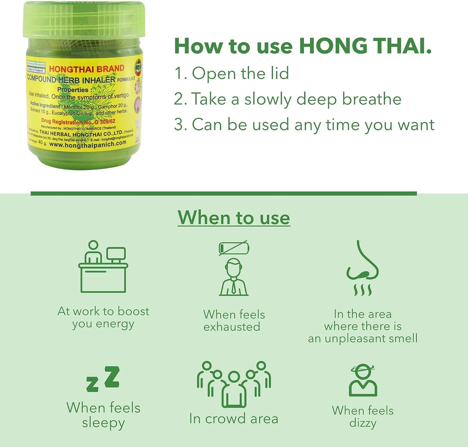 aromatic herbal inhalant for wellness