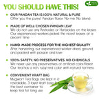 aromatic herbal pandan tea blend
