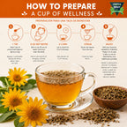 aromatic herbal tea for wellness