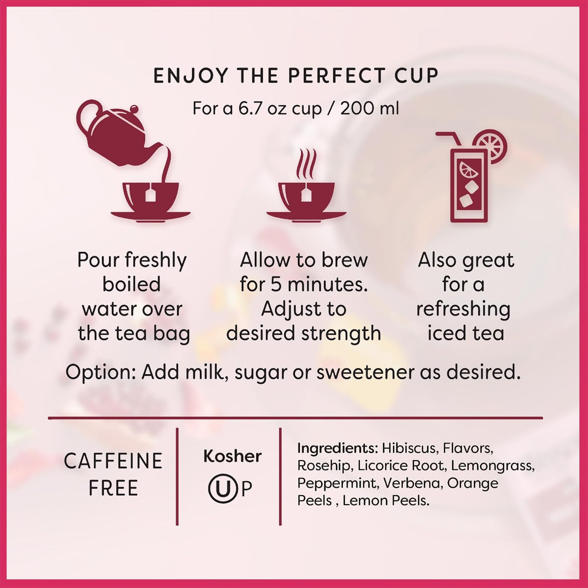 aromatic herbal tea for wellness