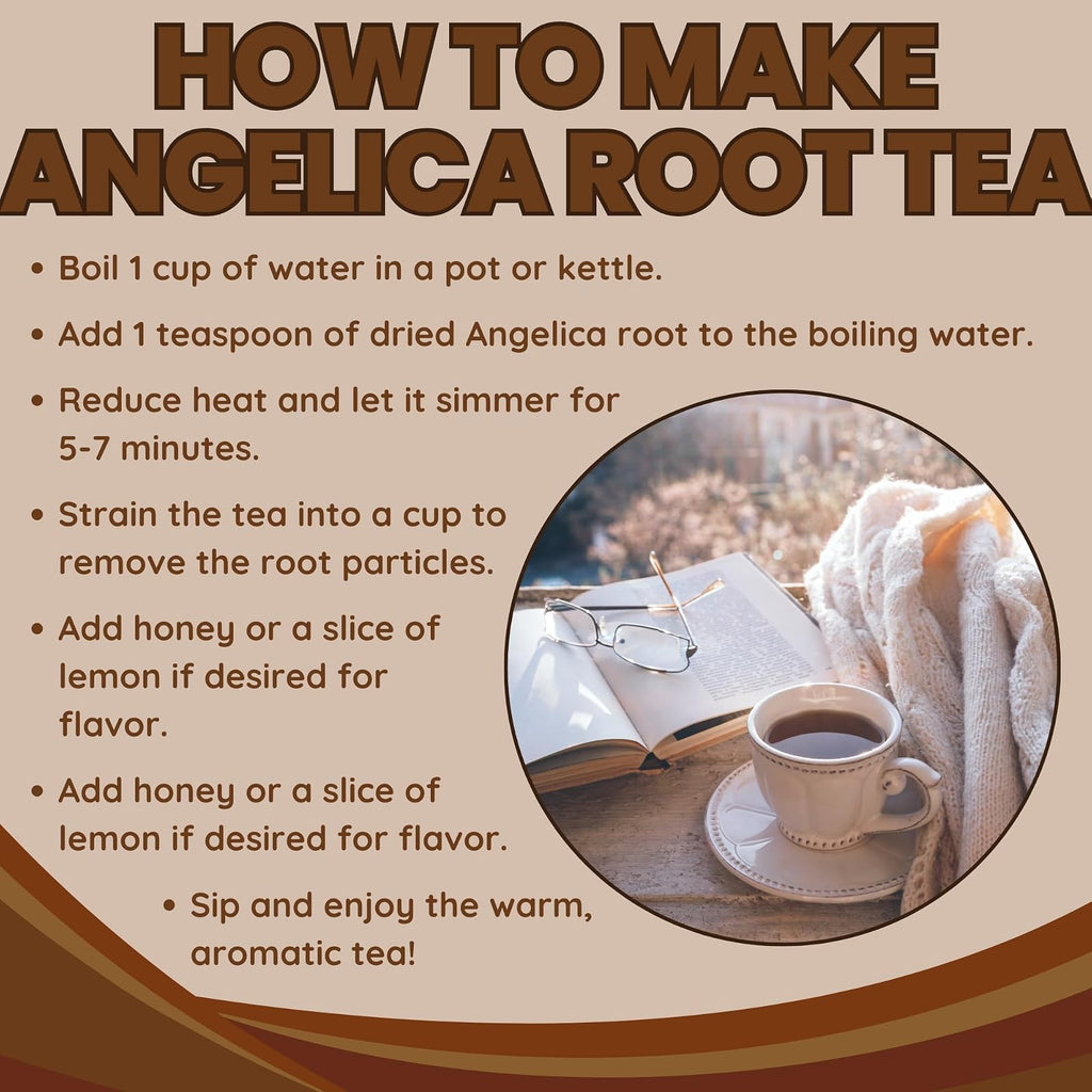 aromatic herbal tea with angelica