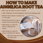 aromatic herbal tea with angelica