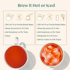 aromatic herbal tea with chocolate notes