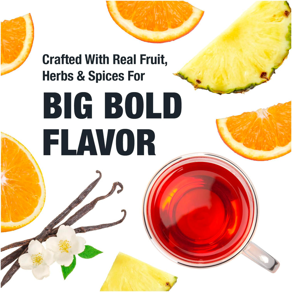 aromatic herbal tea with orange flavour
