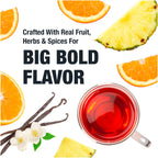 aromatic herbal tea with orange flavour